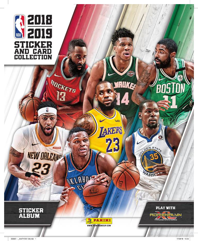 NBA e Panini lançam álbum de figurinhas oficial da temporada 2018-2019 ...